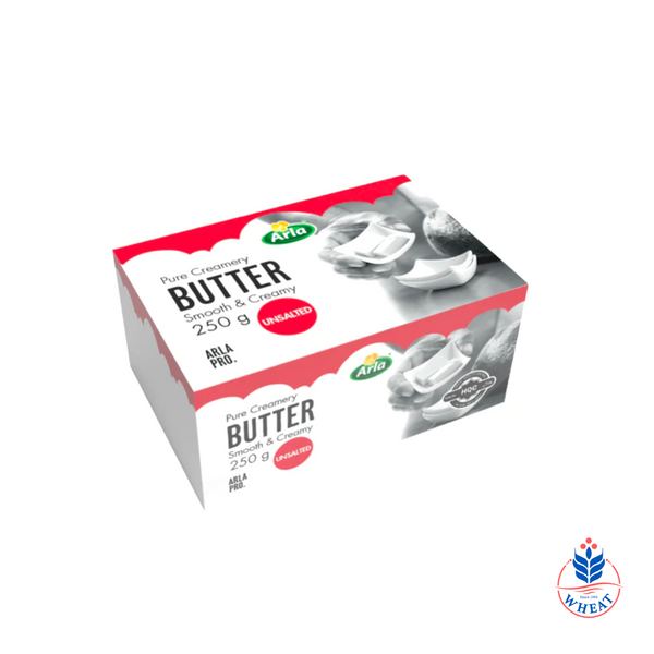 Arla Pro Unsalted Butter 250g – Wheat